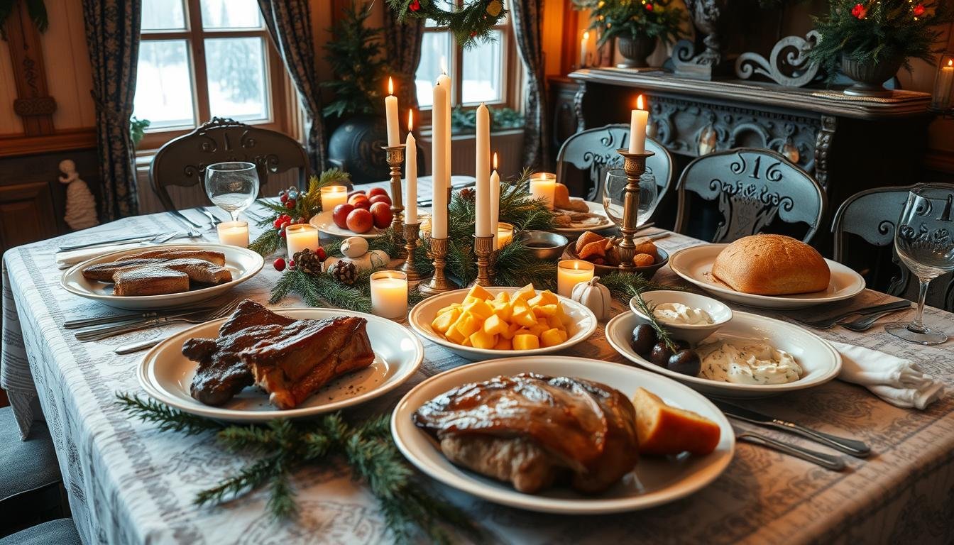 Tradycyjne Norweskie Posiłki Świąteczne